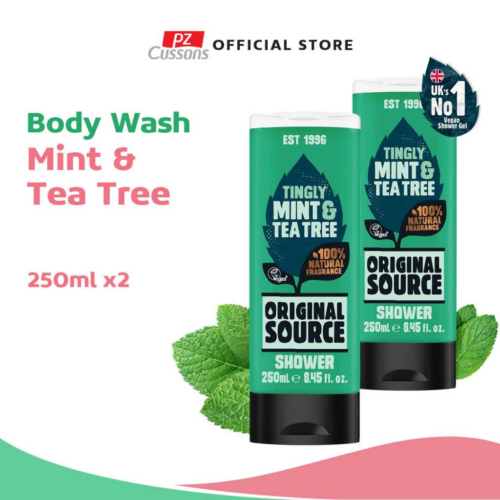 Jual Original Source Shower Mint & Tea Tree 250ml x2 | Shopee Indonesia