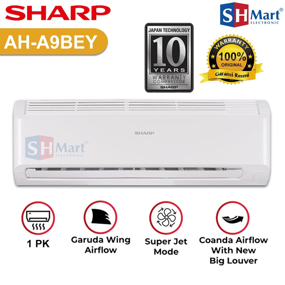 Jual AC SHARP 1 PK INDONESIA ANTI KARAT AH-A9BEY / 9BEY GARANSI RESMI | Shopee Indonesia