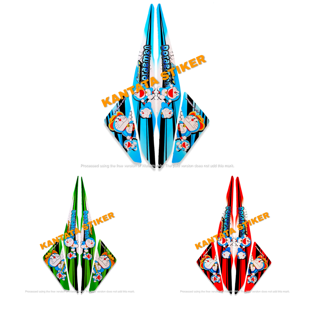 Jual STIKER STRIPING LIS LES BODY MOTOR HONDA BEAT FI VARIASI DORAEMON ...