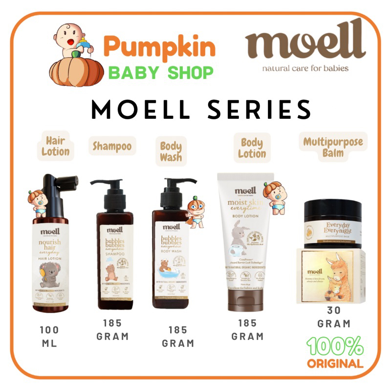Jual MOELL Hair lotion/ Moell body lotion / MOELL Body wash | Shopee ...