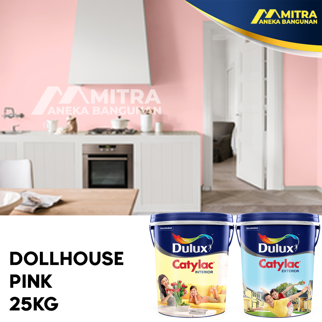 Jual CAT TEMBOK DULUX CATYLAC INTERIOR EXTERIOR 25KG PAIL / DOLLHOUSE ...