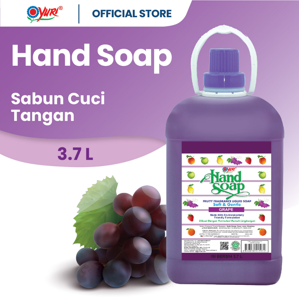 Jual Yuri Hand Soap Sabun Cuci Tangan 3,7 L | Shopee Indonesia