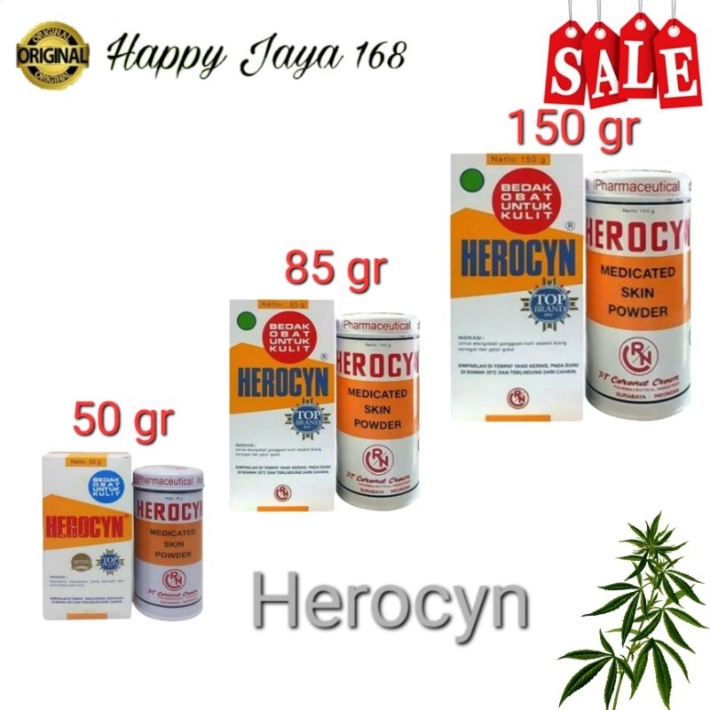 Jual Bedak Herocyn Medicated Skin Powder Kaleng | Shopee Indonesia