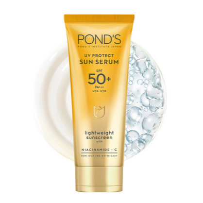 Jual PONDS UV PROTECT SUN SERUM SPF 50+ PA+++ UVA UVB 30ML | Shopee Indonesia