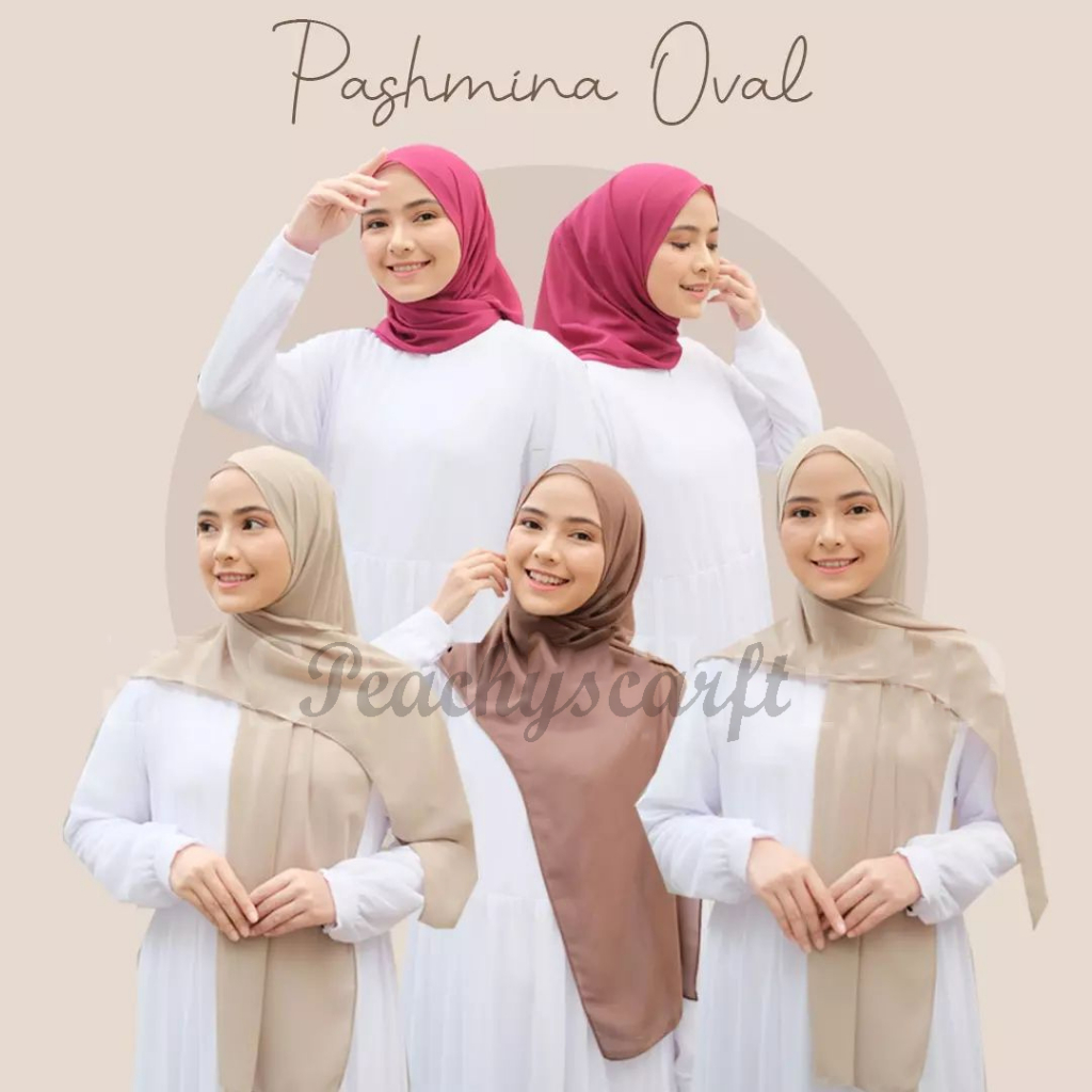 Jual Pashmina Oval Ceruty Babydoll Premium | Hijab Pasmina Curve 180 cm x 75 cm | Shawl Melayu ...