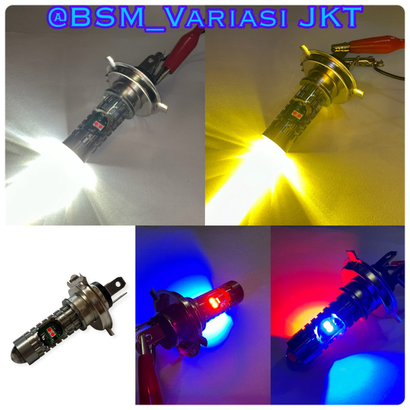 Jual COD LAMPU LED H6 LASER HI LO LAMPU UTAMA MOTOR LED LASER H6 BERKUALITAS DAN SUPER TERANG H6 ...