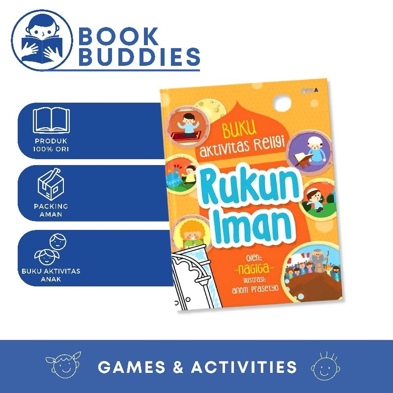 Jual Buku Aktivitas Religi: Rukun Iman / Coloring Book /Games and ...