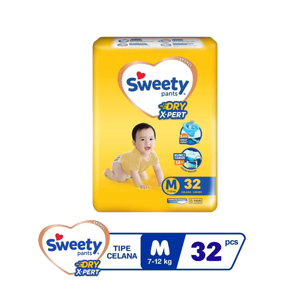 Jual Sweety Bronze Dry Expert M32 Tipe Celana Popok Bayi | Shopee Indonesia