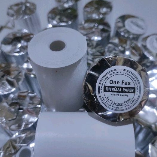 Jual kertas roll/kertas kasir thermal 58x37 coreless ((paket 1 pack isi ...