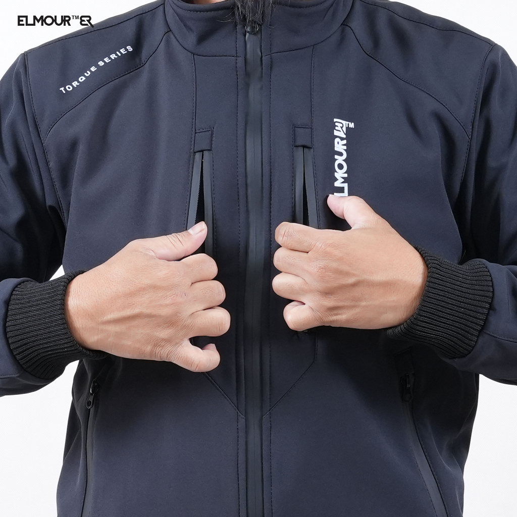 Jual Elmour Jaket Motor Windproof Torque Series Softshell Tahan Air Dan ...