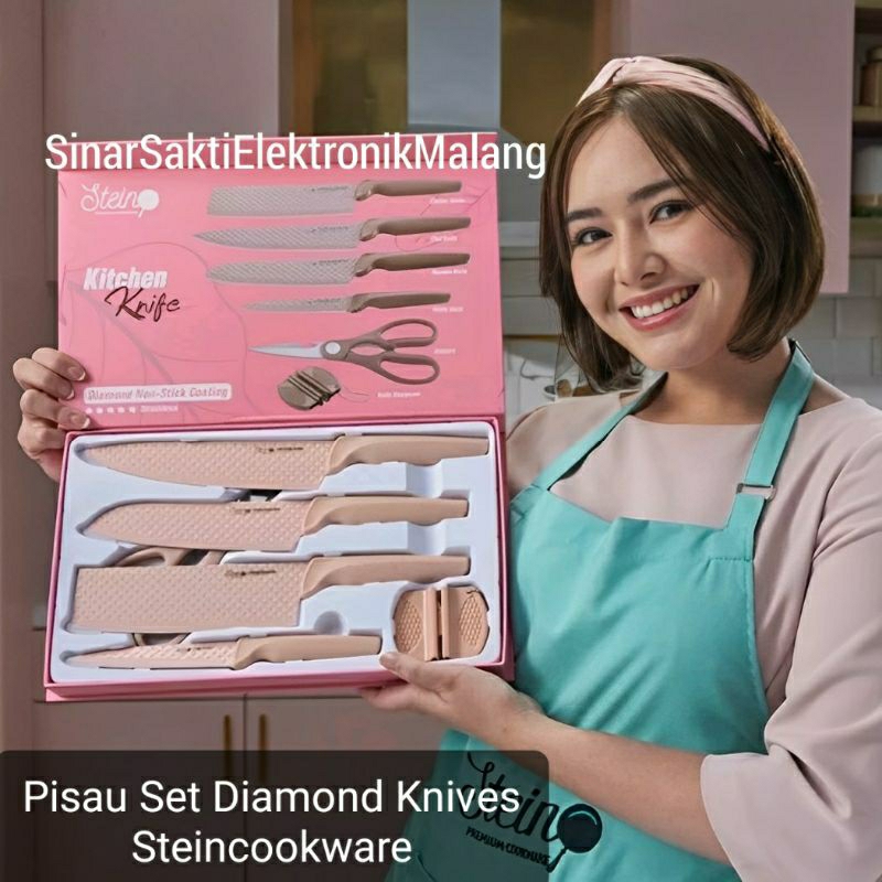 Jual Pisau Set Steincookware Diamond Knives Stein Dapur Mewah Premium 6