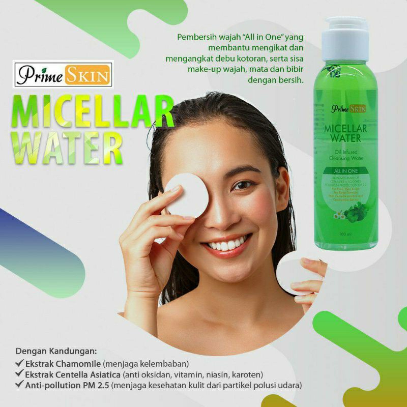 Jual Primeskin Micellar Water pembersih wajah kosmetik Original HWI ...