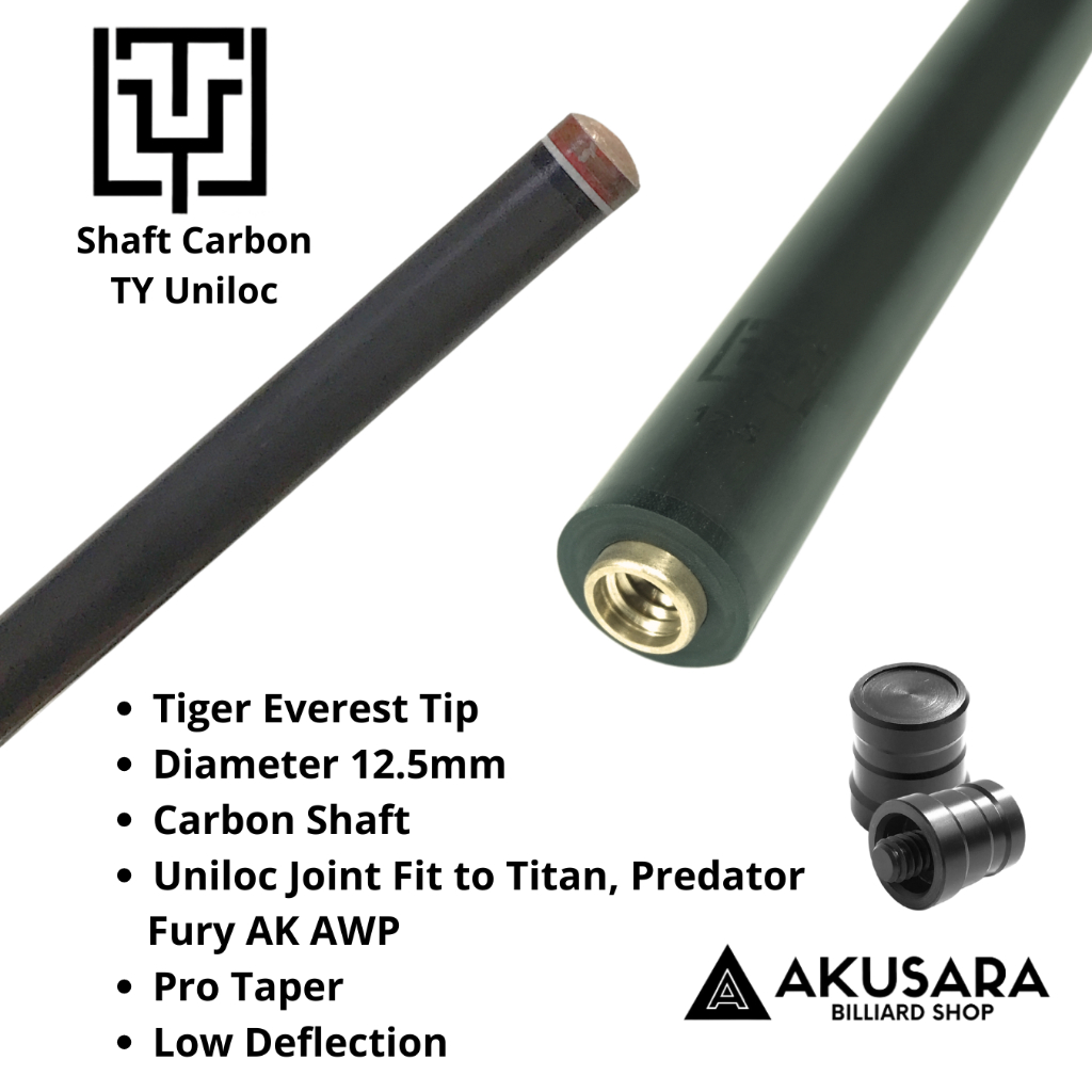Jual Shaft Fury TY Shaft Carbon Diameter 12.5 New Low Deflection Shaft ...