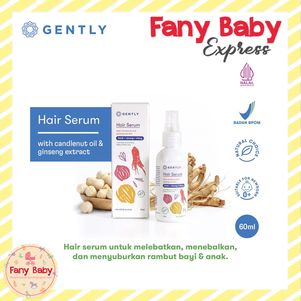 Jual GENTLY HAIR SERUM 60ML | SERUM PENUMBUH RAMBUT BAYI DAN ANAK ...
