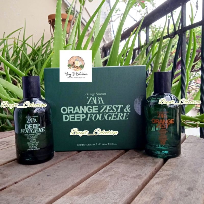 Jual PAKET BUNDLING PARFUM ZARA MAN ORANGE ZEST & DEEP FOUGERE @100 ML ...