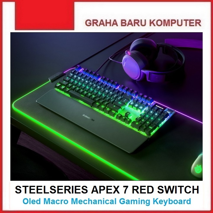 Jual Steelseries Apex 7 Red Switch Mechanical Gaming Keyboard | Shopee ...