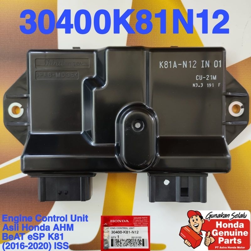 Jual 30400K81N12 ECU atau ECM BEAT F1 eSP New Digital Beat Street Beat ...