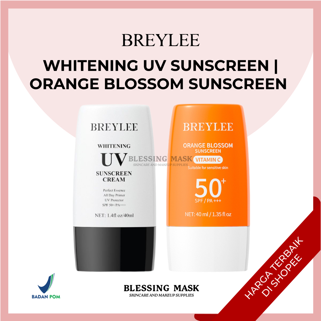 Jual BREYLEE UV Sunscreen SPF 50+ | WHITTENING UV | ORANGE BLOSSOM ...