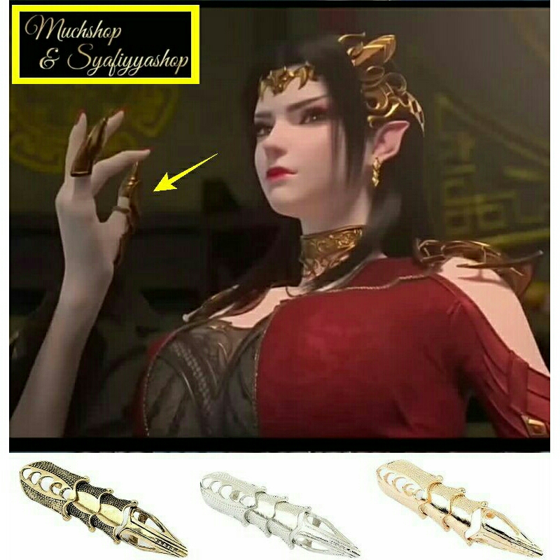 Jual RING 2 STEEP INPORT CINCIN COSPLAY QUEEN MEDUSA CAILIN & CINCIN ...