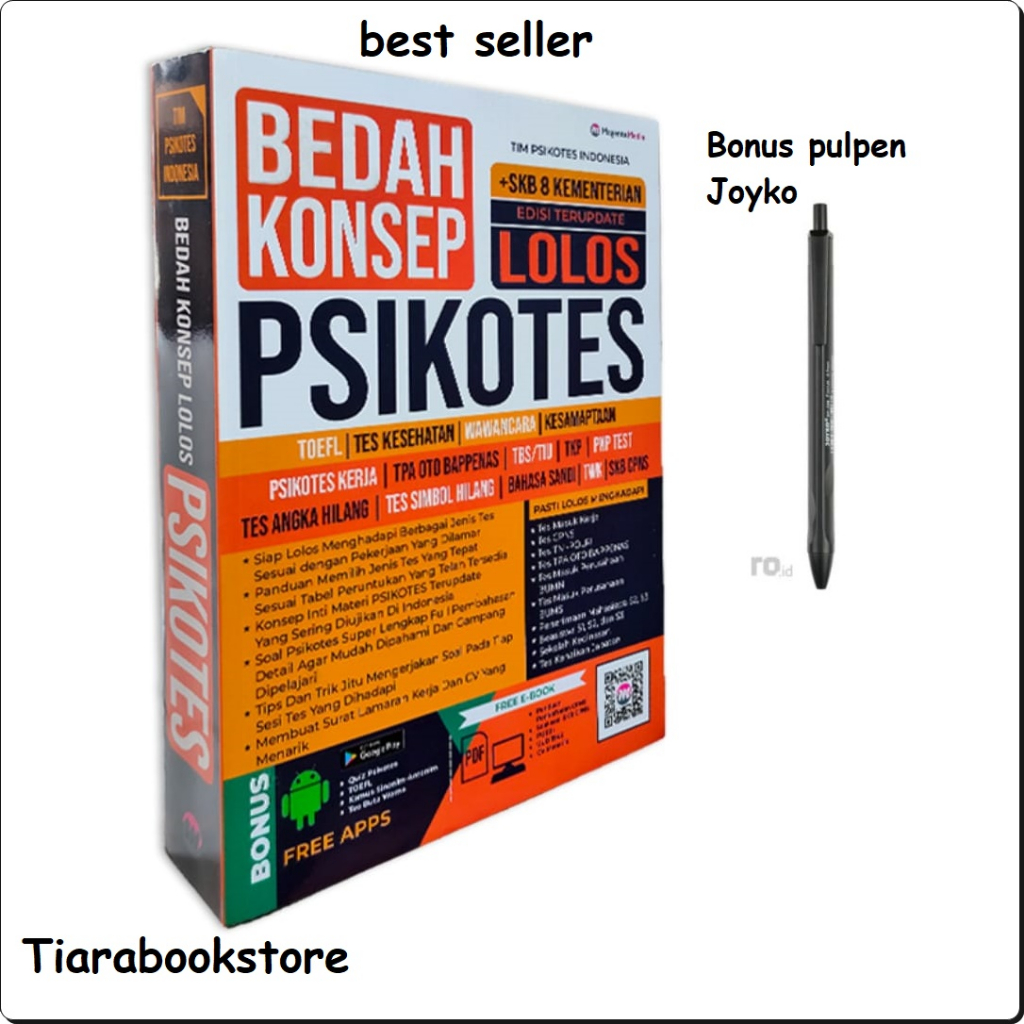 Jual BUKU TES PSIKOTES - BUKU PSIKOTES - BEDAH KONSEP LOLOS TES ...
