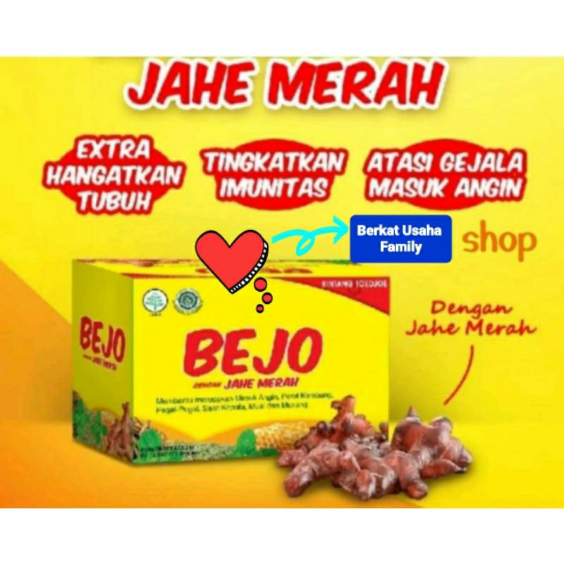 Jual BEJO Jahe Merah Herbal Masuk Angin isi 12 sachet | Shopee Indonesia