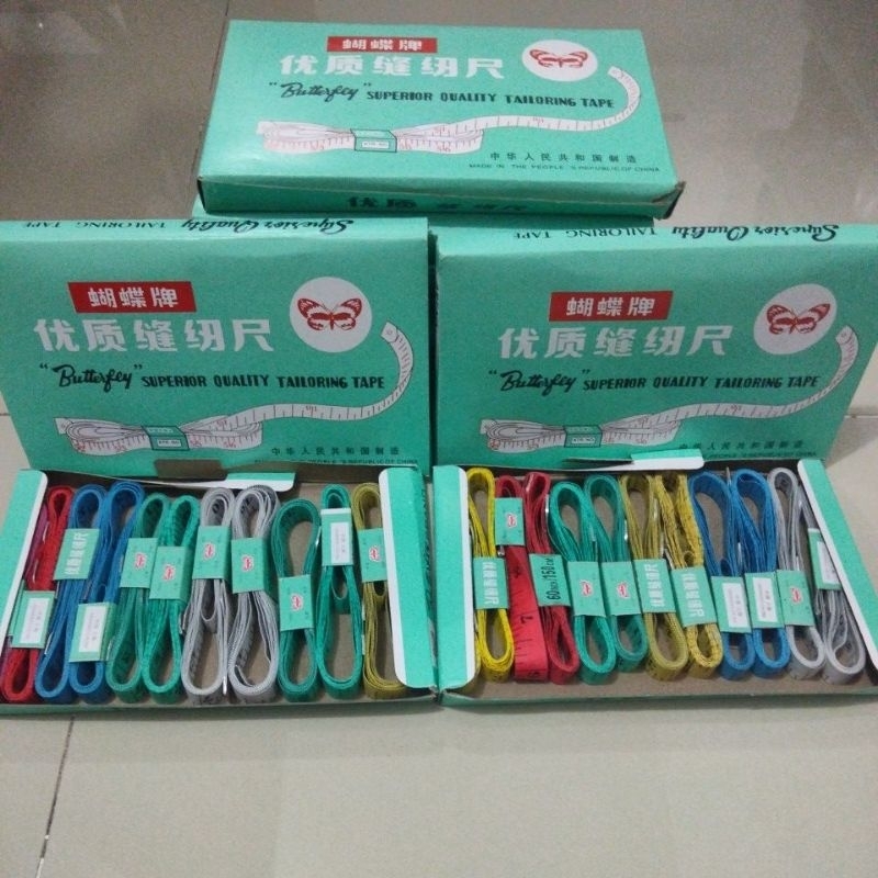 Jual meteran /pita ukur badan/ pita ukur jahit (alat jahit) | Shopee ...