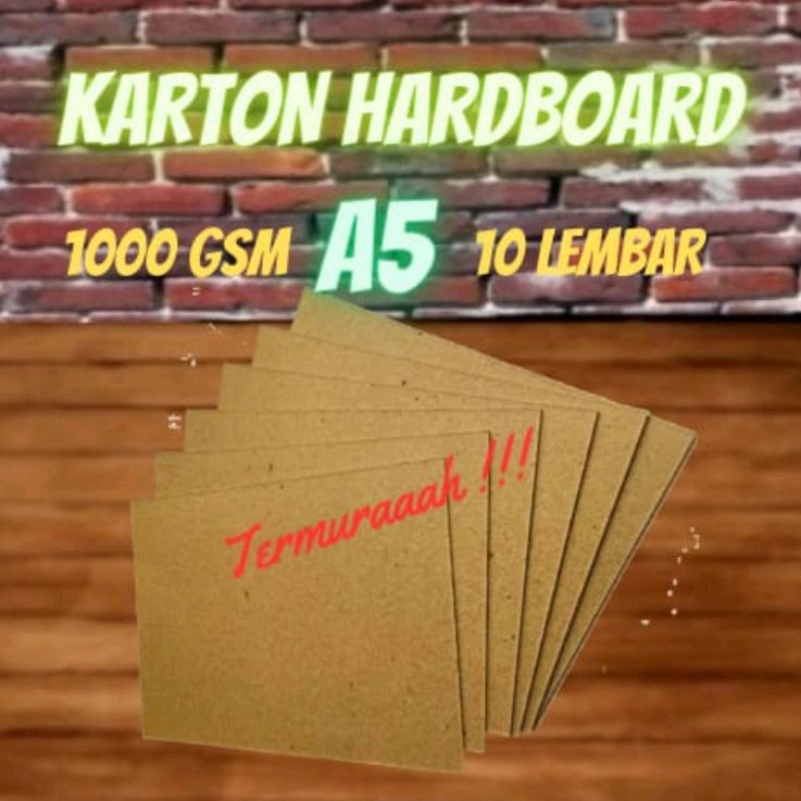 Jual KARTON HARDBOARD 1000 GSM A5 ISI 10 LBR | Shopee Indonesia