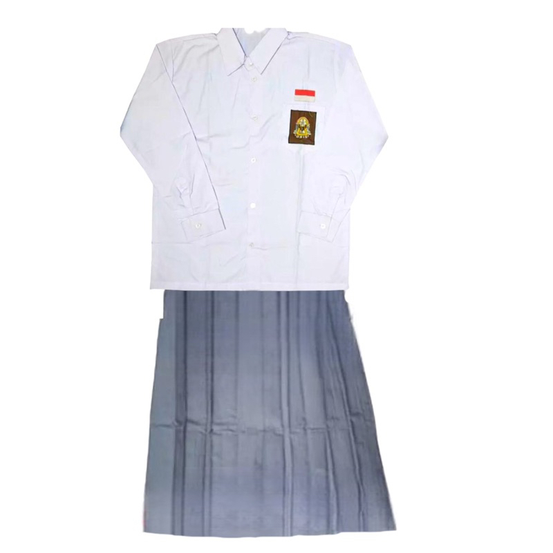 Jual pulapaq store Setelan Seragam Sekolah SMA SMK BAJU PANJANG ROK PANJANG Perempuan Cewek ...