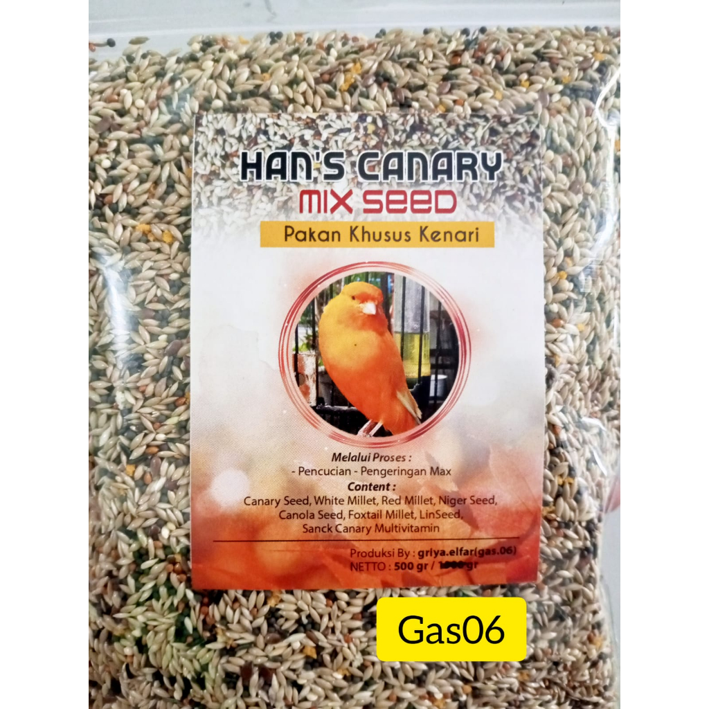 Jual (500 GRAM) MIX SEED CANARY (KHUSUS PAKAN CANARY/KENARI) | Shopee ...