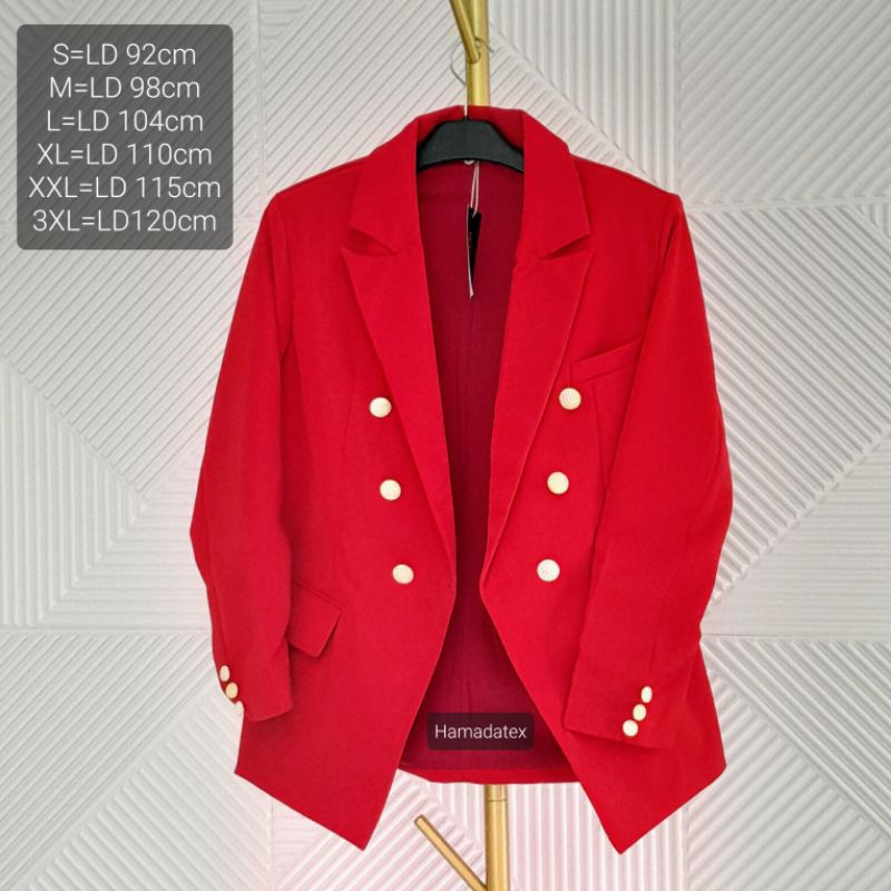 Jual Blazer wanita Blaser wanita formal semi formal Jas wanita double ...