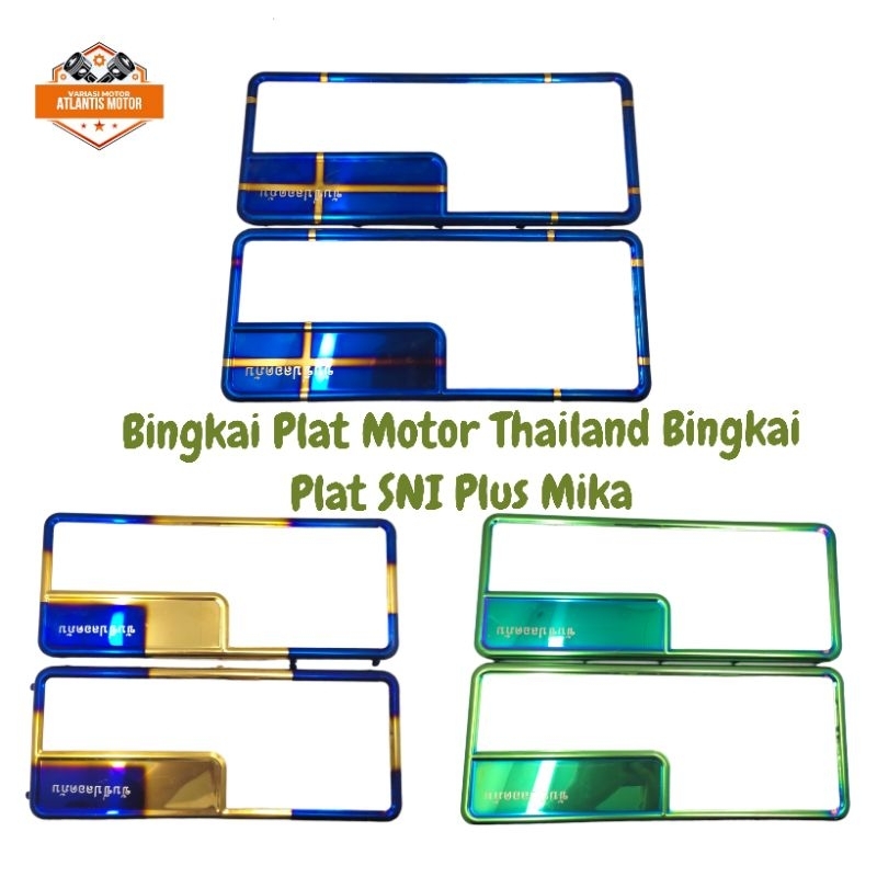 Jual Bingkai Plat Motor Thailand Bingkai Plat SNI Plus Mika | Shopee ...