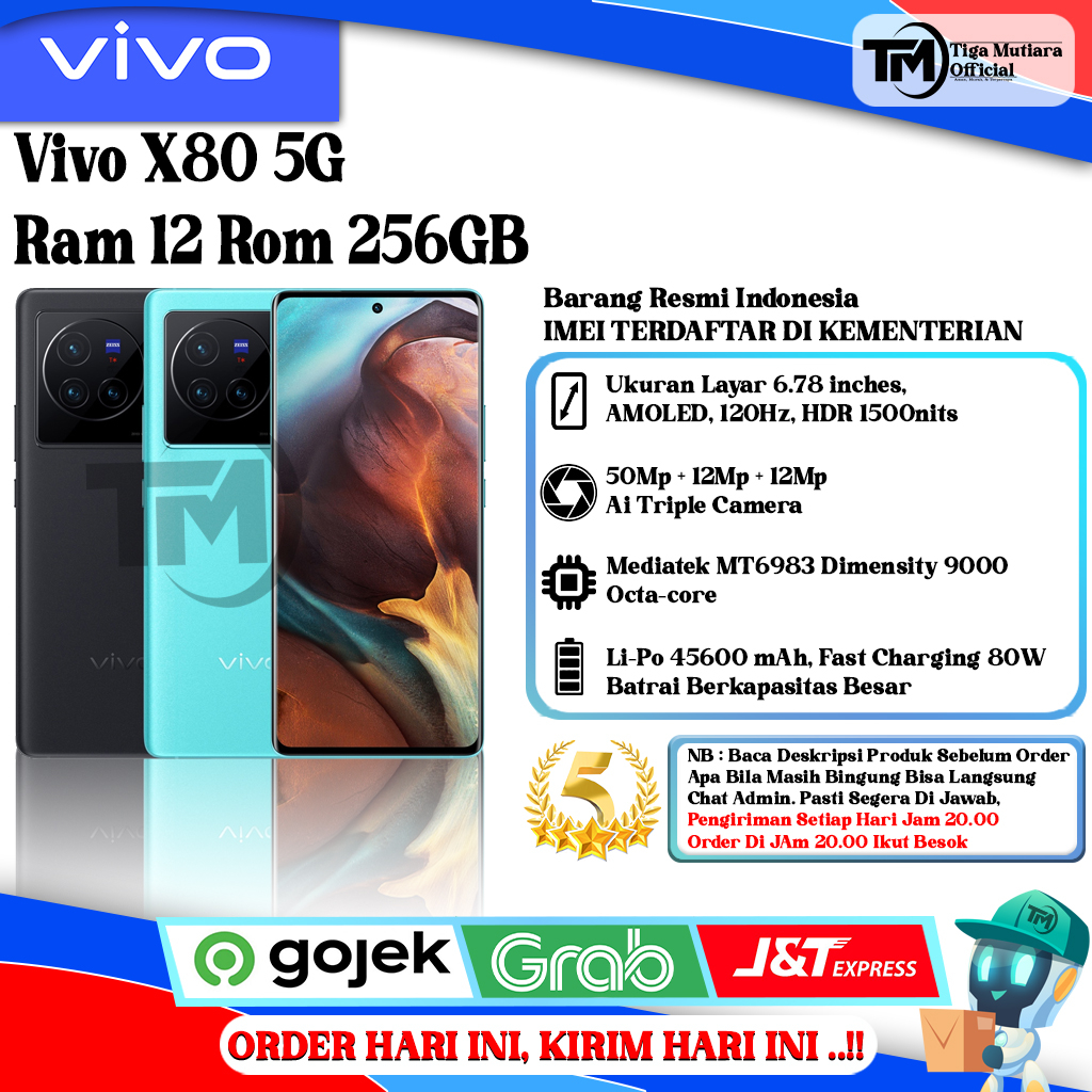 Jual Vivo X80 5G Ram 12 Rom 256GB Segel Original & Bergaransi Resmi | Shopee Indonesia