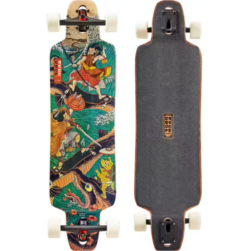 Jual OXELO FREE 520 Longboard Dengan Roda 70mm Dan kekerasan 76A ...