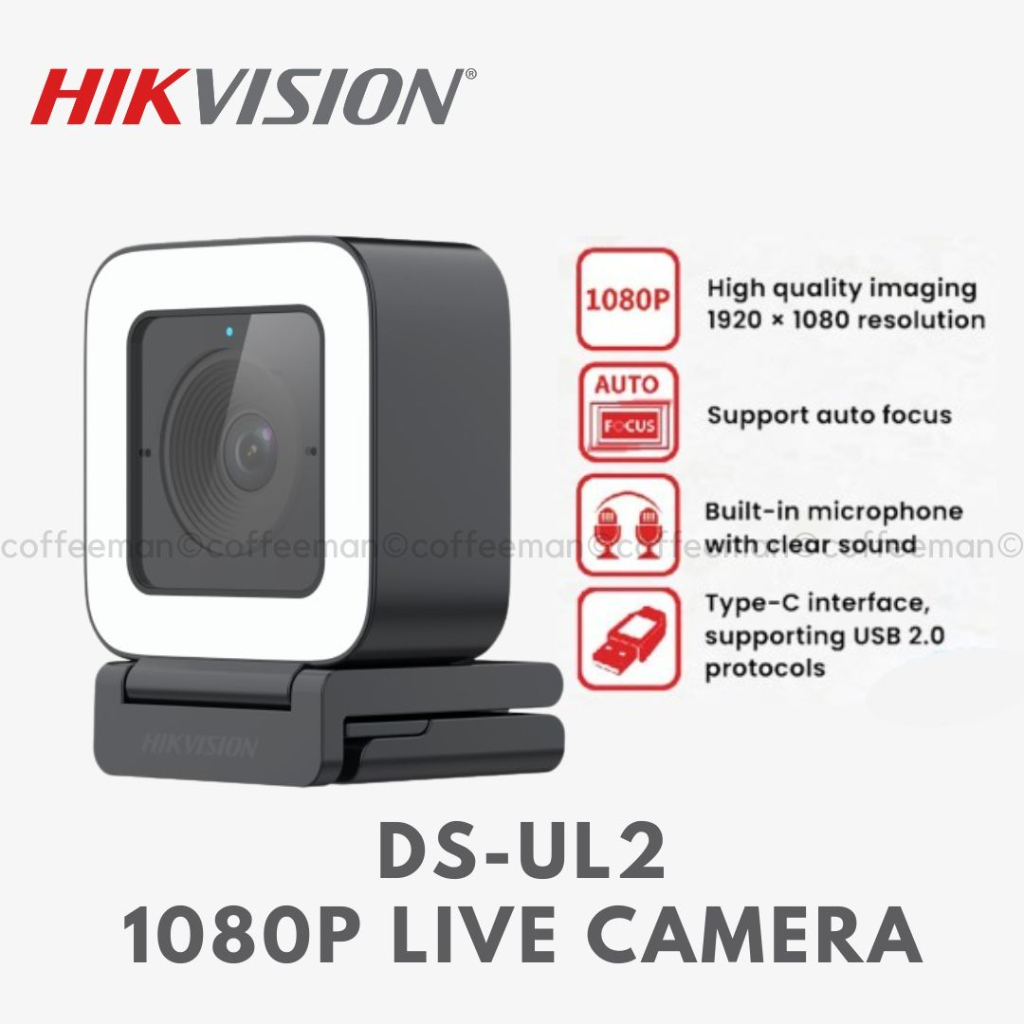 Jual Hikvision web camera DS-UL2 Full HD 1080P | Shopee Indonesia