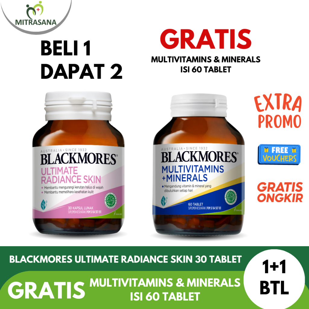 Jual Blackmores Ultimate Radiance Skin 30 Tablet Gratis Blackmores ...