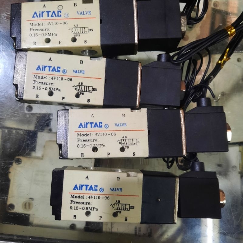 Jual solenoid valve airtac 4v110 06 24vdc | Shopee Indonesia