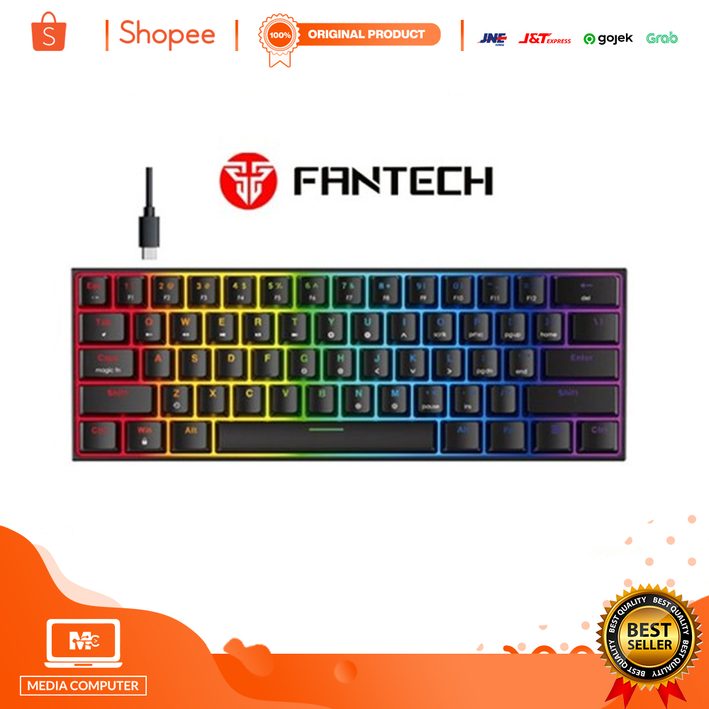 Jual Keyboard Gaming Fantech MK857 MAXFIT 61 Black RED SWITCH | Shopee ...
