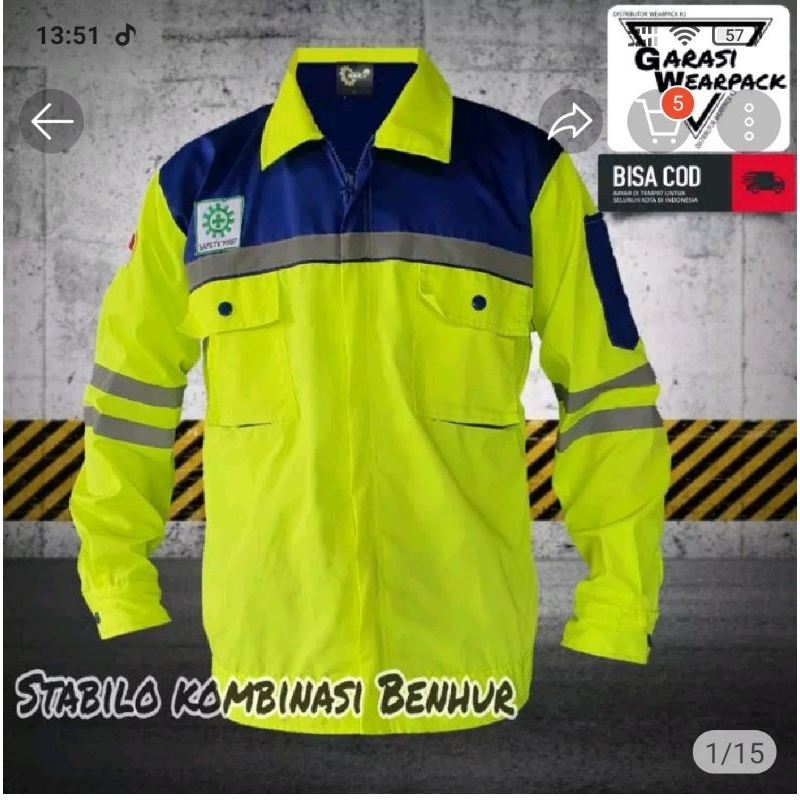 Jual Baju Wearpack atasan/ seragam kerja/Lengan panjang/ APD ...