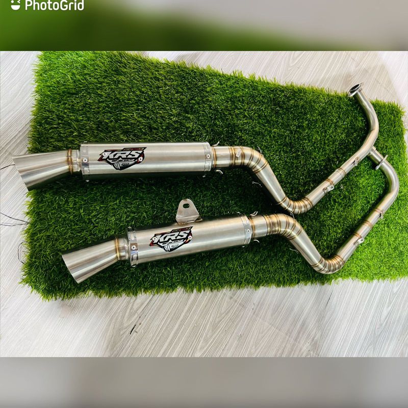 Jual Knalpot racing KRS Samlong Grade B all matic Fullset inlet 50 ...