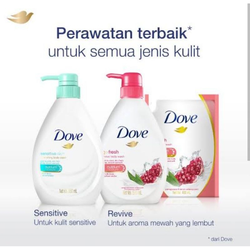 Jual Dove Body Wash Pump Deeply Nourishing Kulit Lembut 400 ml | Shopee ...