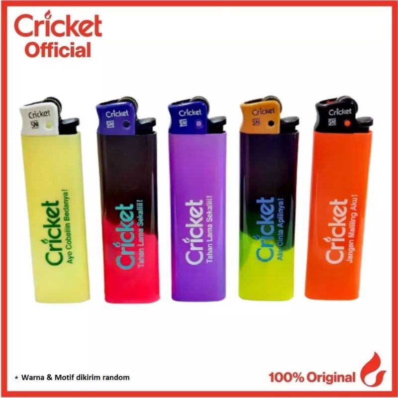 Jual Korek Api Cricket ORIGINAL Safety Lighter (1 pcs) | Shopee Indonesia