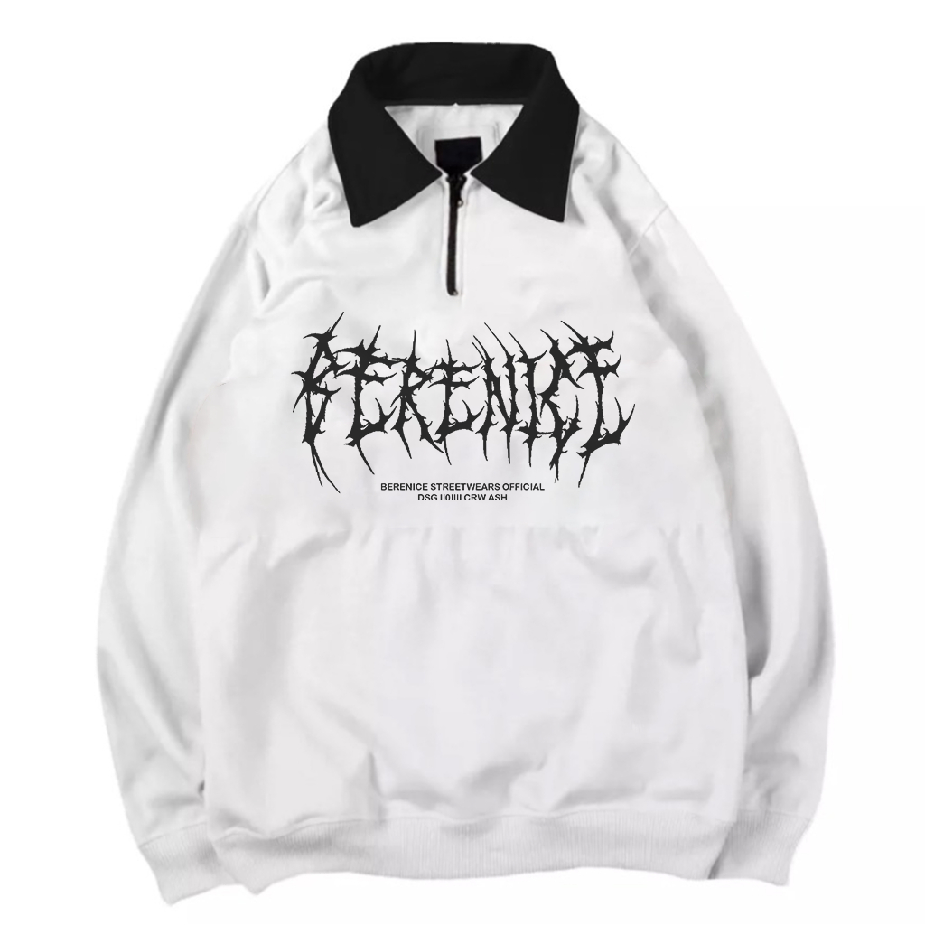 Jual Jaket Sweater Rugby Half Zip Metal Berenice Pria dan Wanita ...