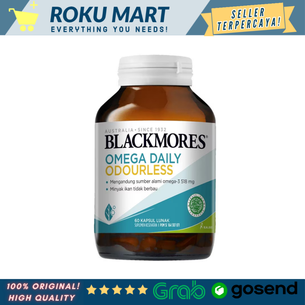 Jual BLACKMORES OMEGA DAILY ODOURLESS 60 KAPSUL / VITAMIN BLACKMORES ...