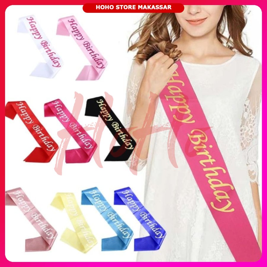 Jual Selempang Ulang Tahun Happy Birthday Selempang Kelulusan Wisuda ...