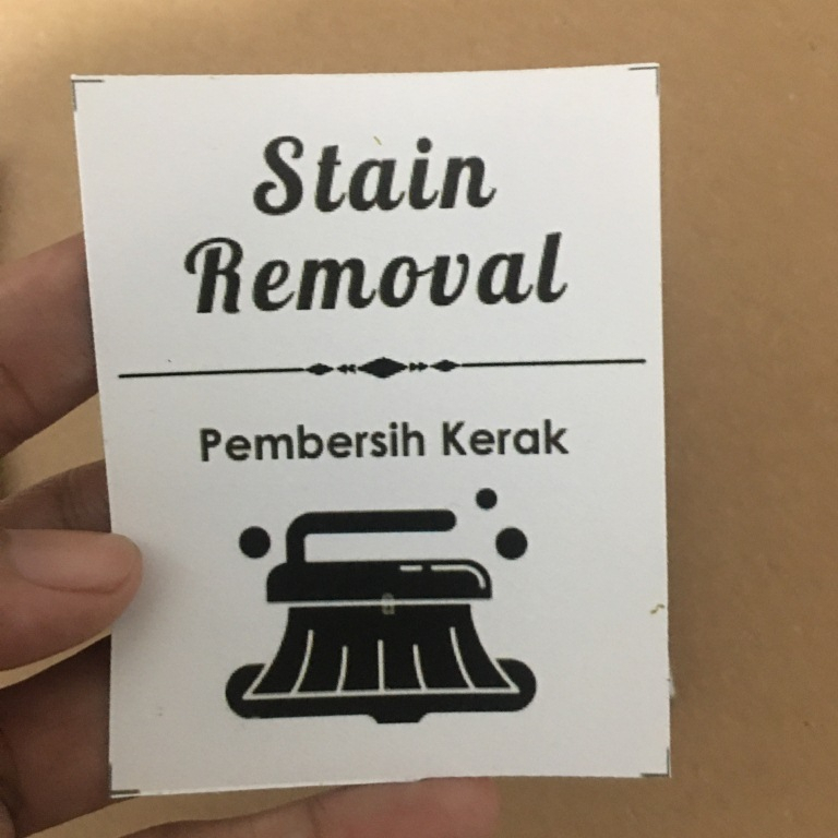 Jual Stiker Label Sabun Waterproof detergen sampho laundry pencuci ...