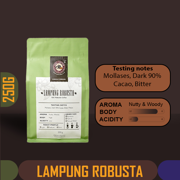 Jual Opal Coffee - Lampung Robusta Roasted Beans 250g | Shopee Indonesia