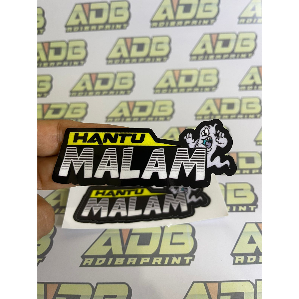 Jual stiker sticker kata-kata racing hantu malam | Shopee Indonesia