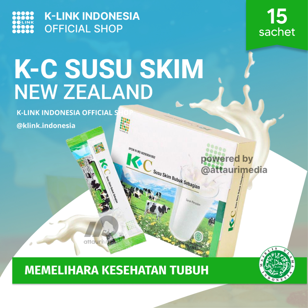 Jual K-C Susu Skim Bubuk (1 Box isi 15 Sachet) Susu Skim K-Link ...