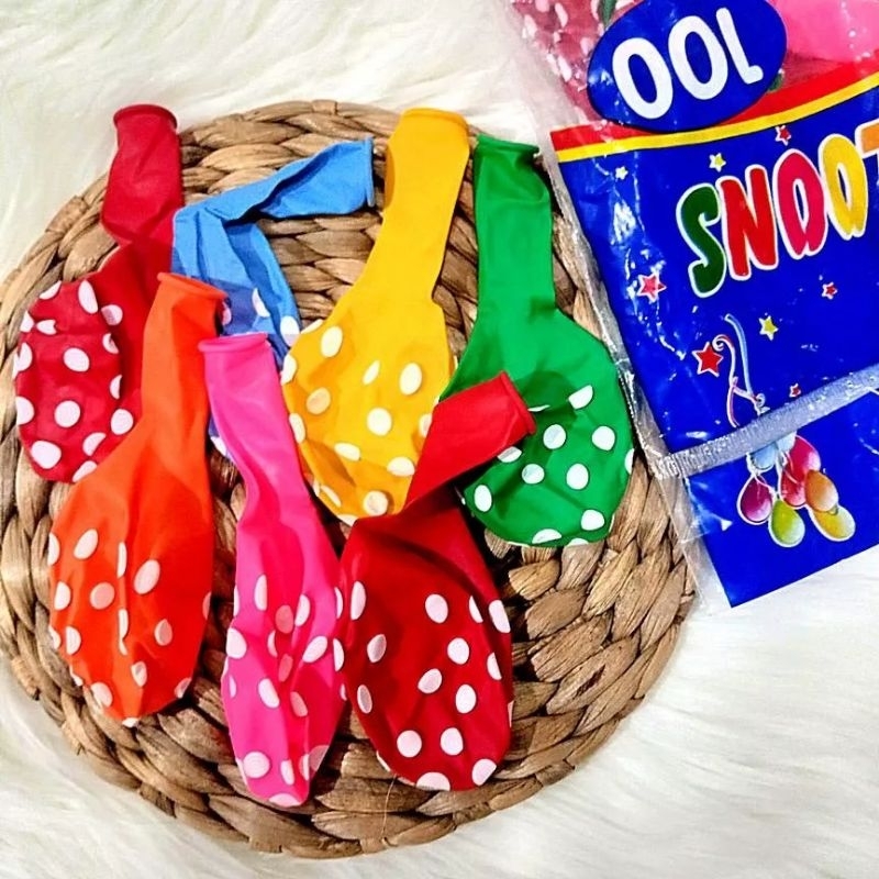 Jual Balon /Balloons Warna Warni Motif Random | Shopee Indonesia