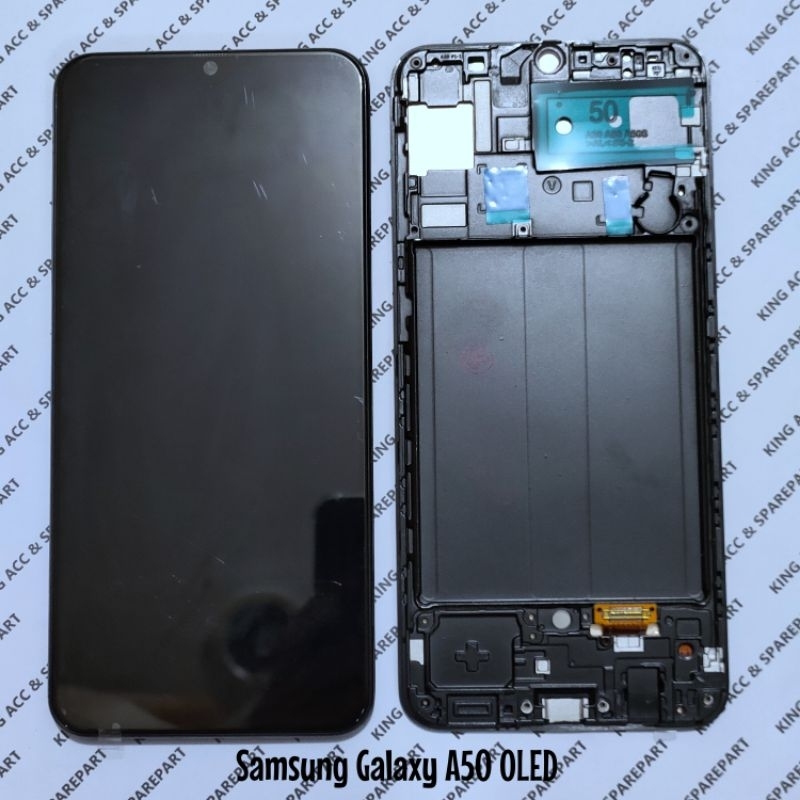 Jual LCD TOUCHSCREEN+ FRAME SAMSUNG GALAXY A30 A50 A50S A305 A505 A507 BLACK OLED | Shopee Indonesia